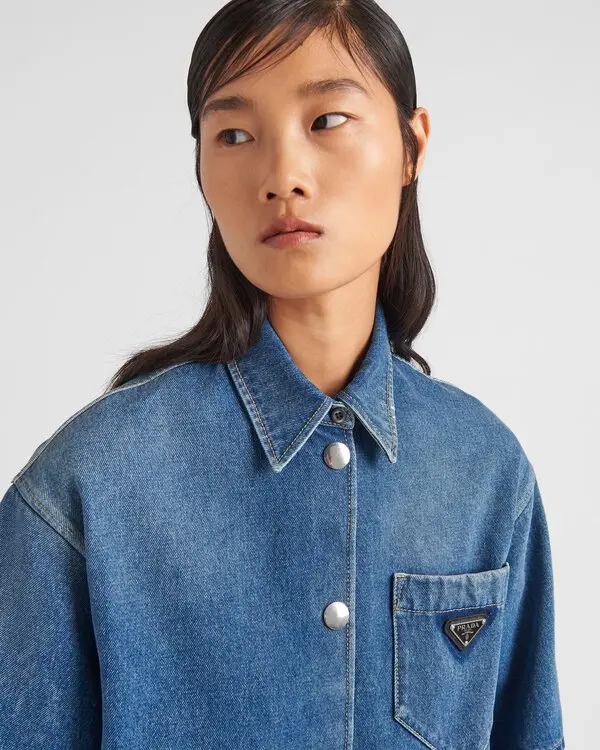 Prada Denim Shirt - Mid Blue | Editorialist